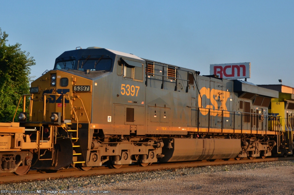 CSX 5397 was autographed by Tex.